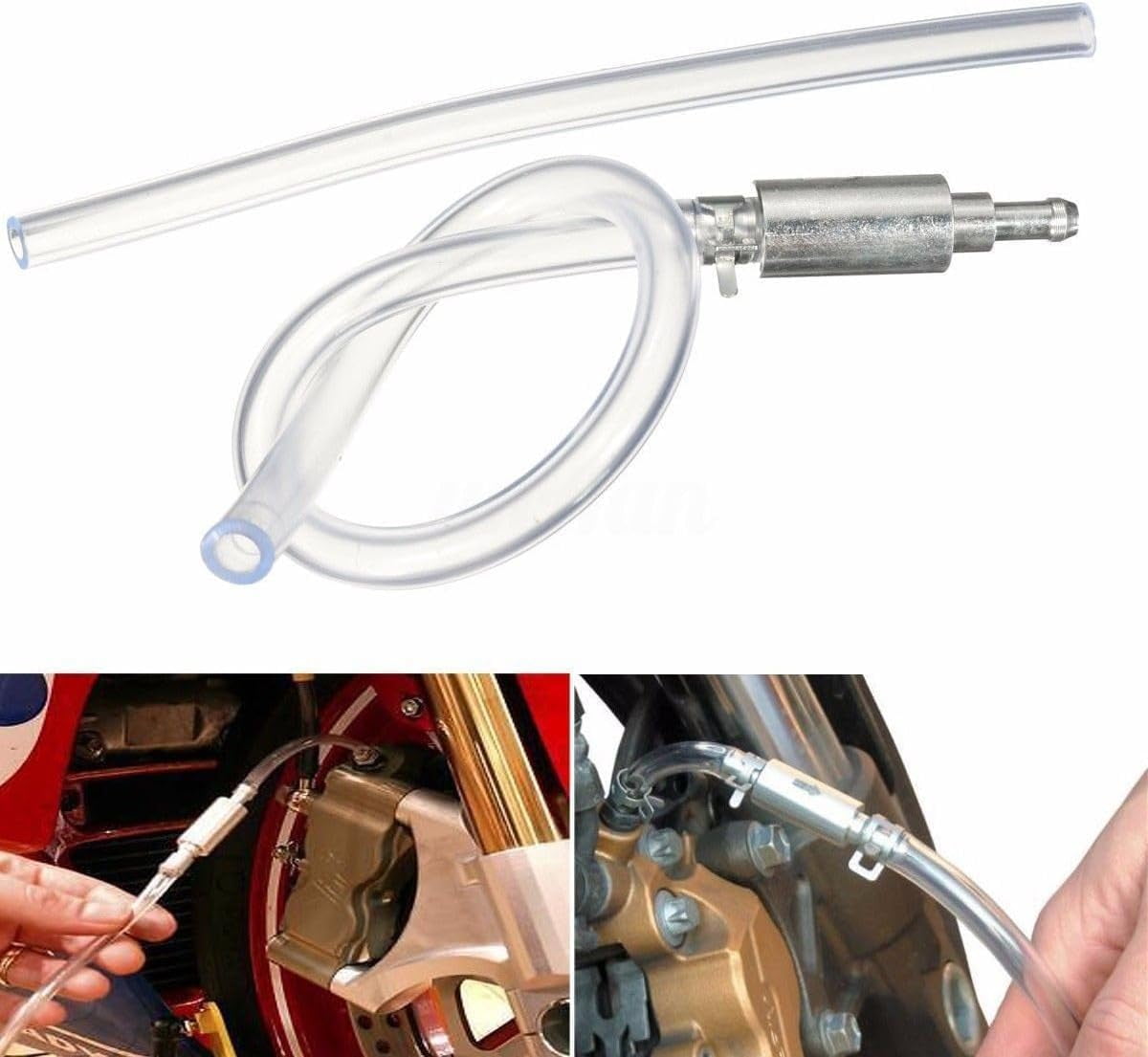 Brake Bleeder Hose, Universal Brake Fluid Bleeder Kit, One Way Check ...