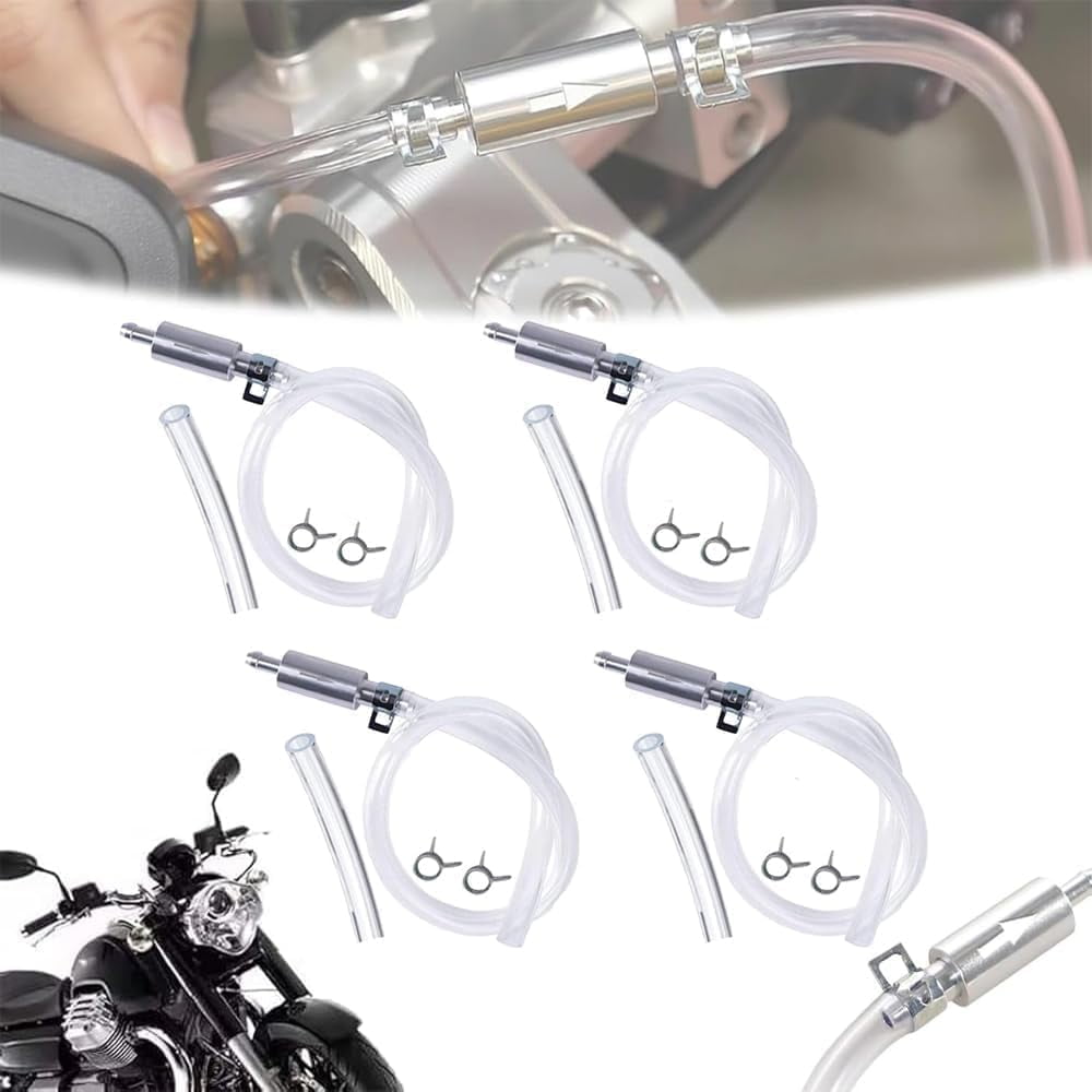 Brake Bleeder Hose, Universal Brake Fluid Bleeder Kit, One Way Check ...