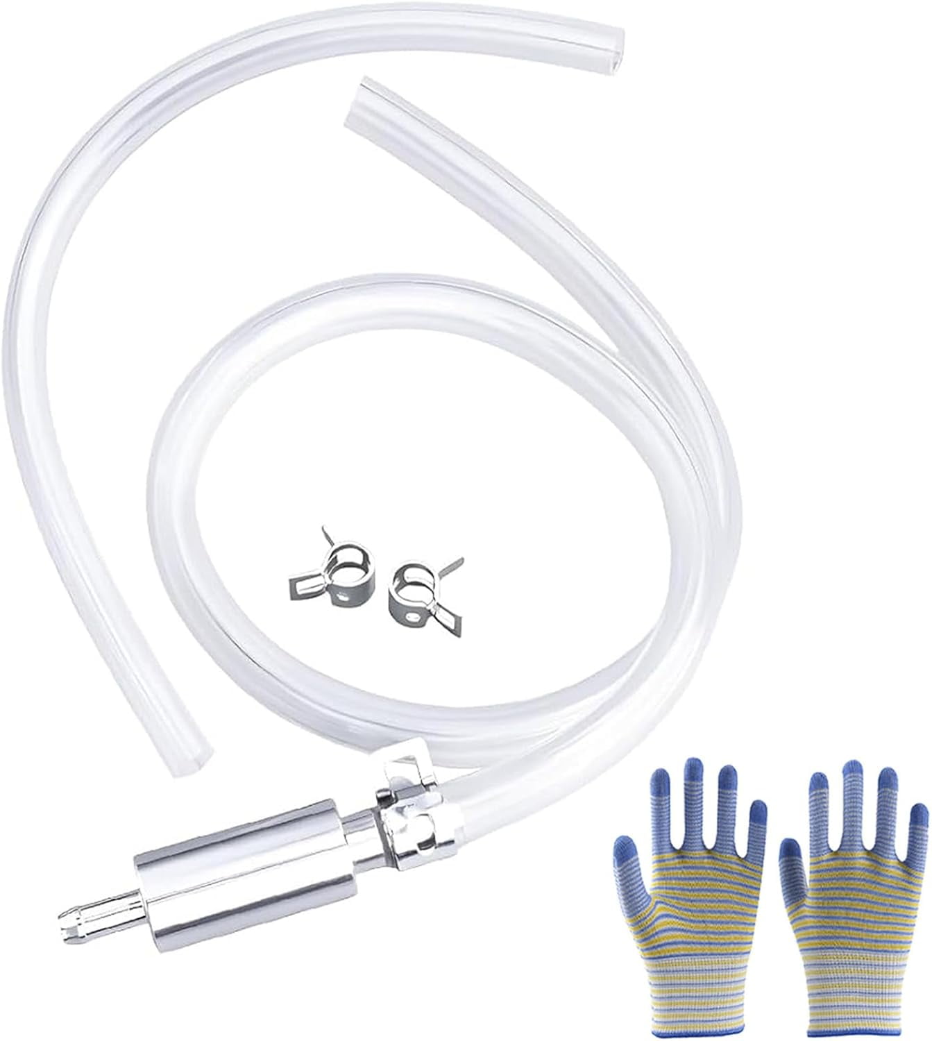 Brake Bleeder One Way Valve Tube Bleeding, with 2 Clamp Gloves, One Way ...