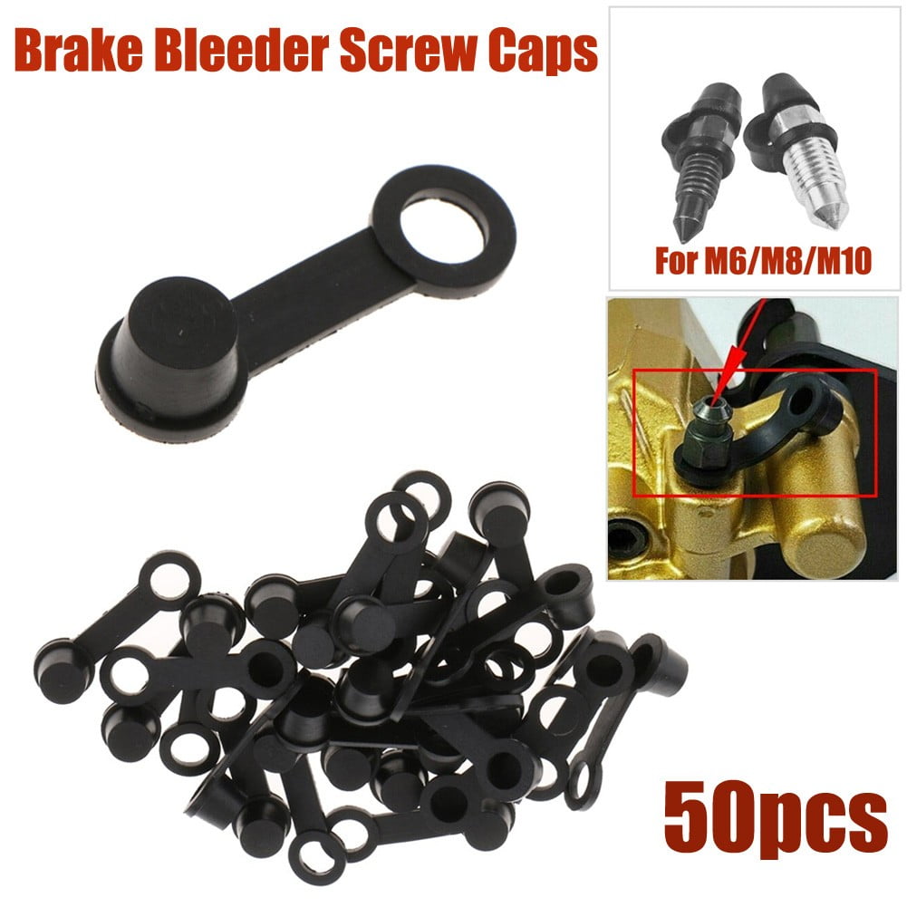 M6 M8 M10 Screw Caps Brake Bleeder Screw Caps – 50-Pack Rubber Dust ...