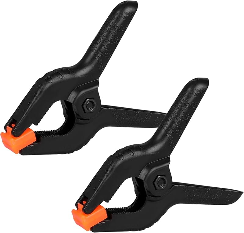 12 Pack Plastic Spring Clamps, 3.5inch Small Heavy Duty Clips for ...