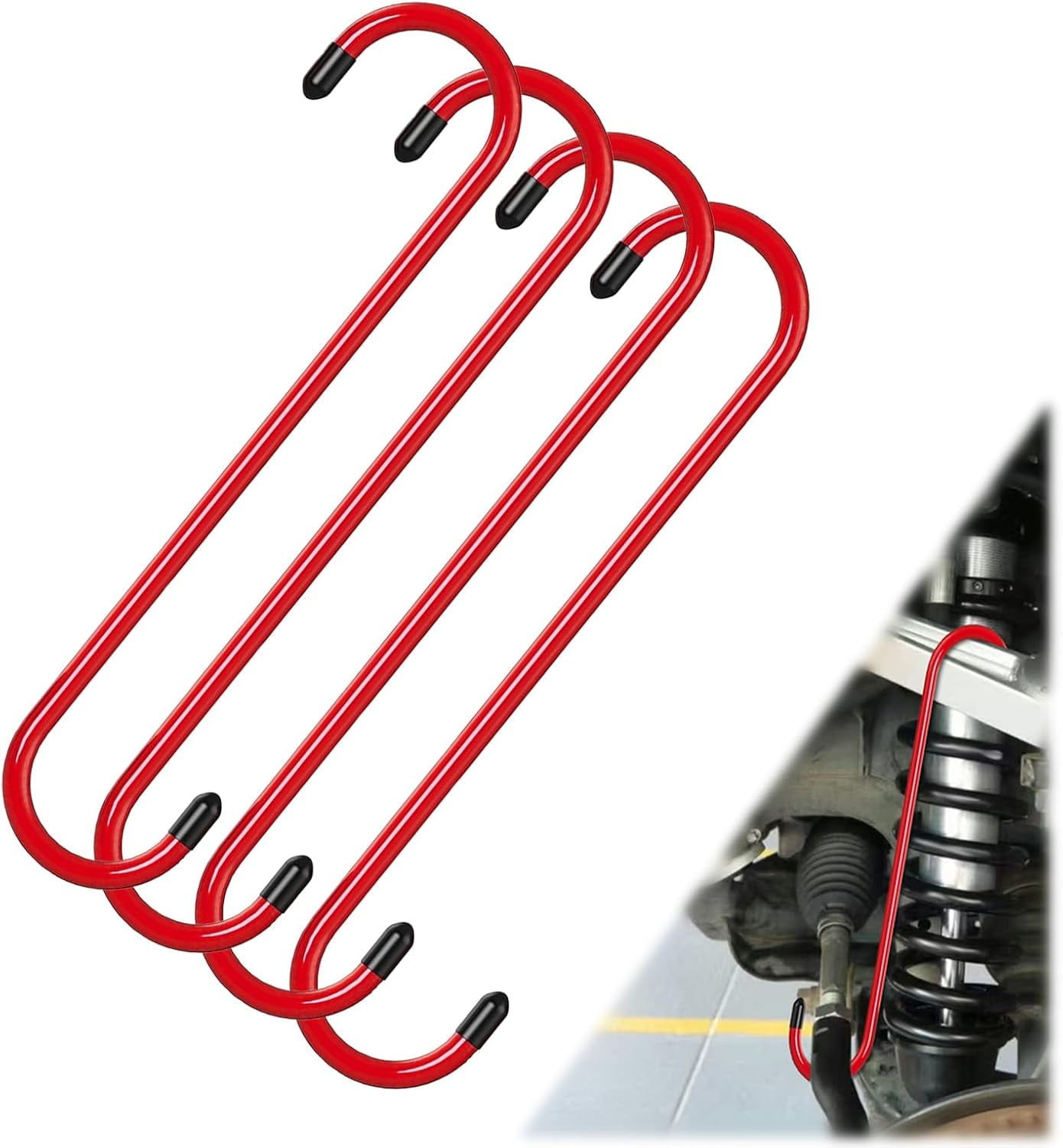 Brake Caliper Hanger Caliper Hangers Hooks with Rubber Tips, Durable ...