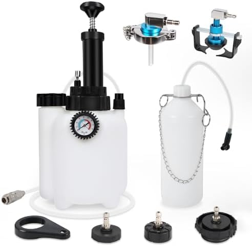 Brake Fluid Vacuum Pump Kit,3L Brake Fluid Bleeder Kit with 1L Bleeder ...