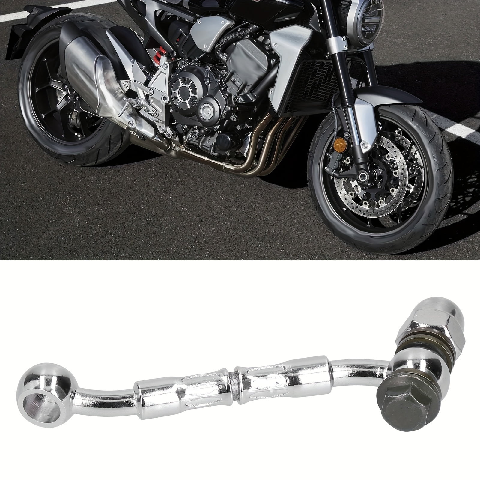 Brake Hose Extension Connector Kit, 108mm/4.3in Steel Universal ...