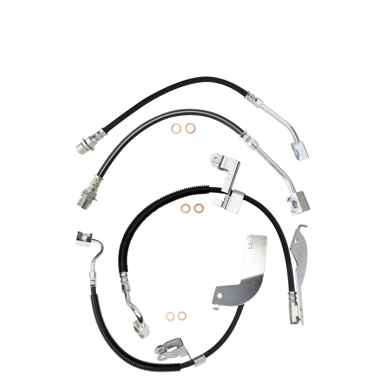 Brake Hose Set 1999-2004 for Ford for Mustang - AM-505378428, (2) Front ...