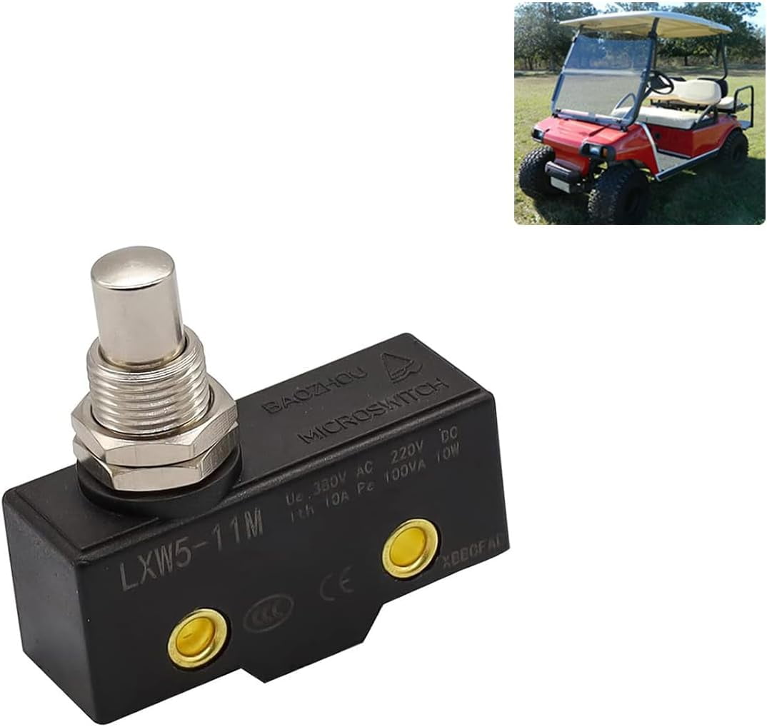 Brake Light Micro Switch 3 Terminal Plunger Fits Club Car and EZGO OEM ...