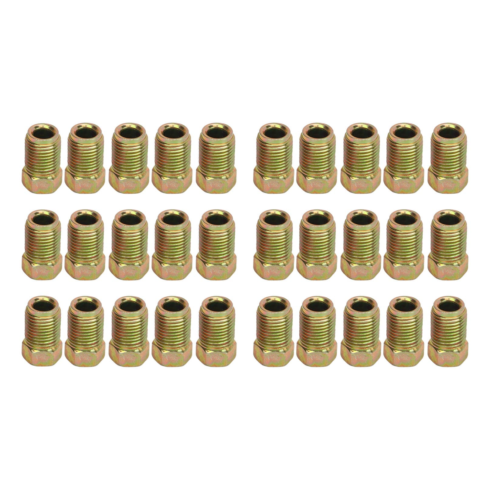 Brake Line Fittings Kit, 30pcs 3/8 Inch 24 Threads Brake Line Fittings ...