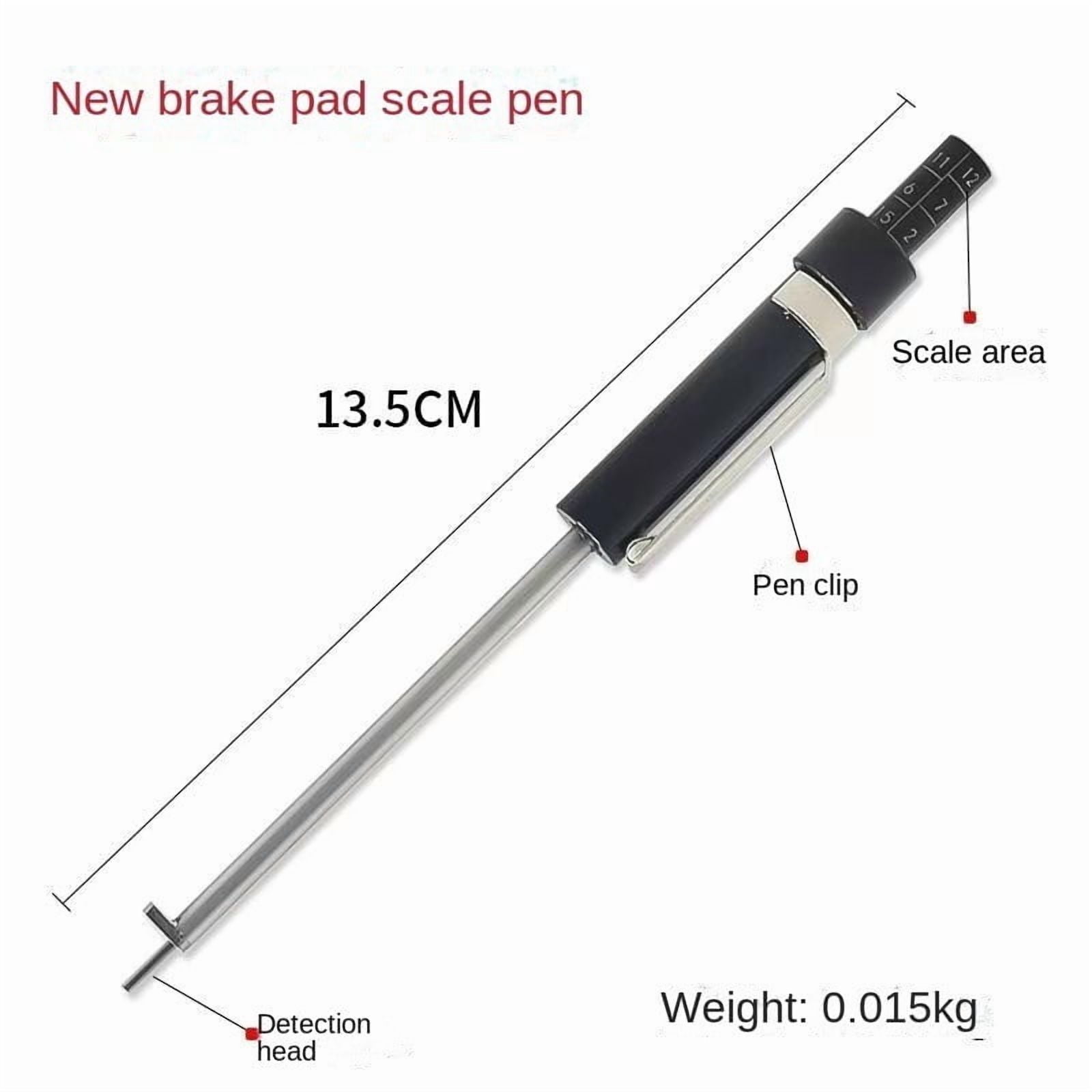 Brake Pad Measuring Gauge, Brake Pad Detecting Pen, Accurate 1.5mm-11mm ...