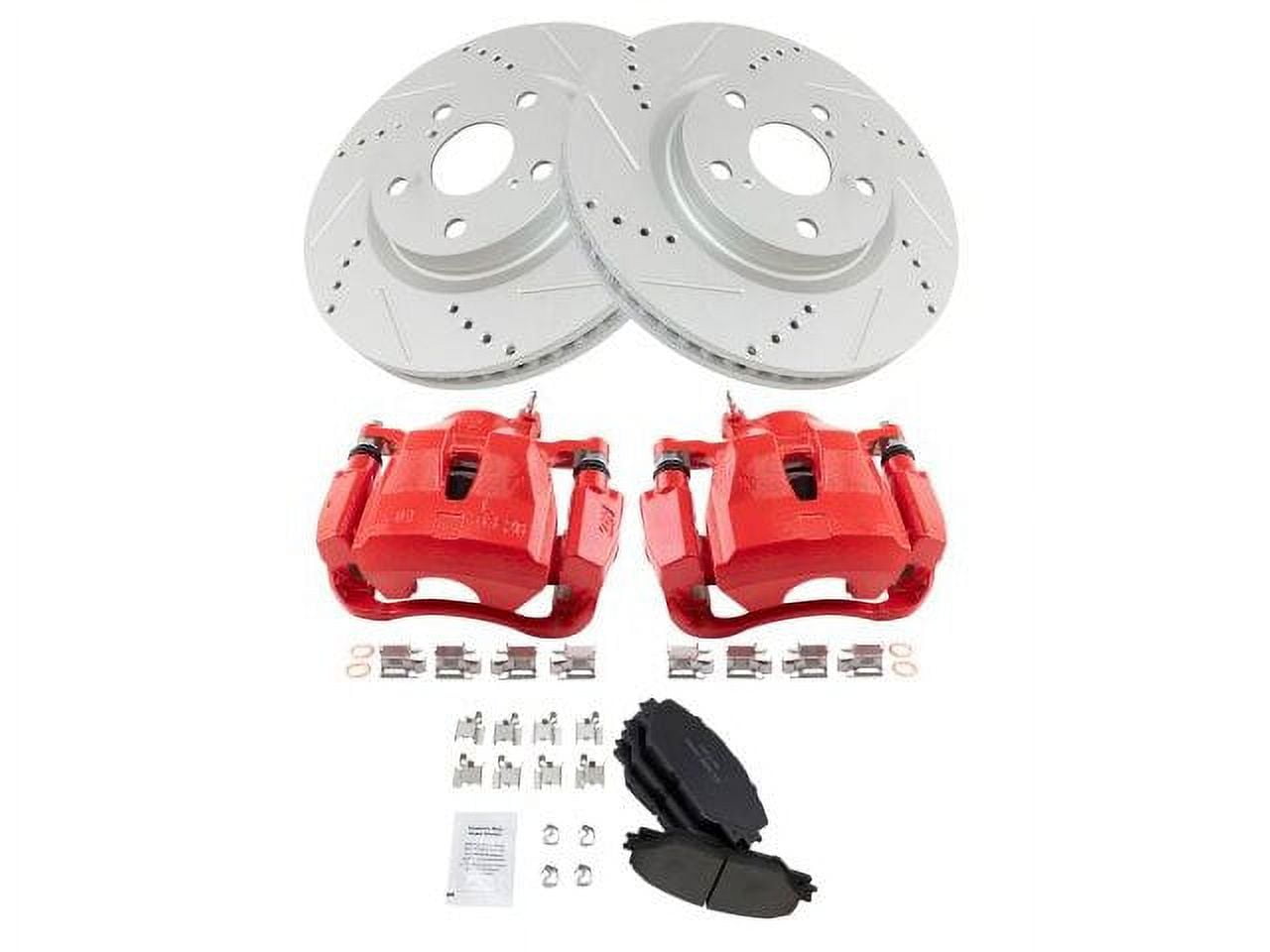 Brake Pad Rotor and Caliper Set - Compatible with 2006 - 2018 Toyota ...