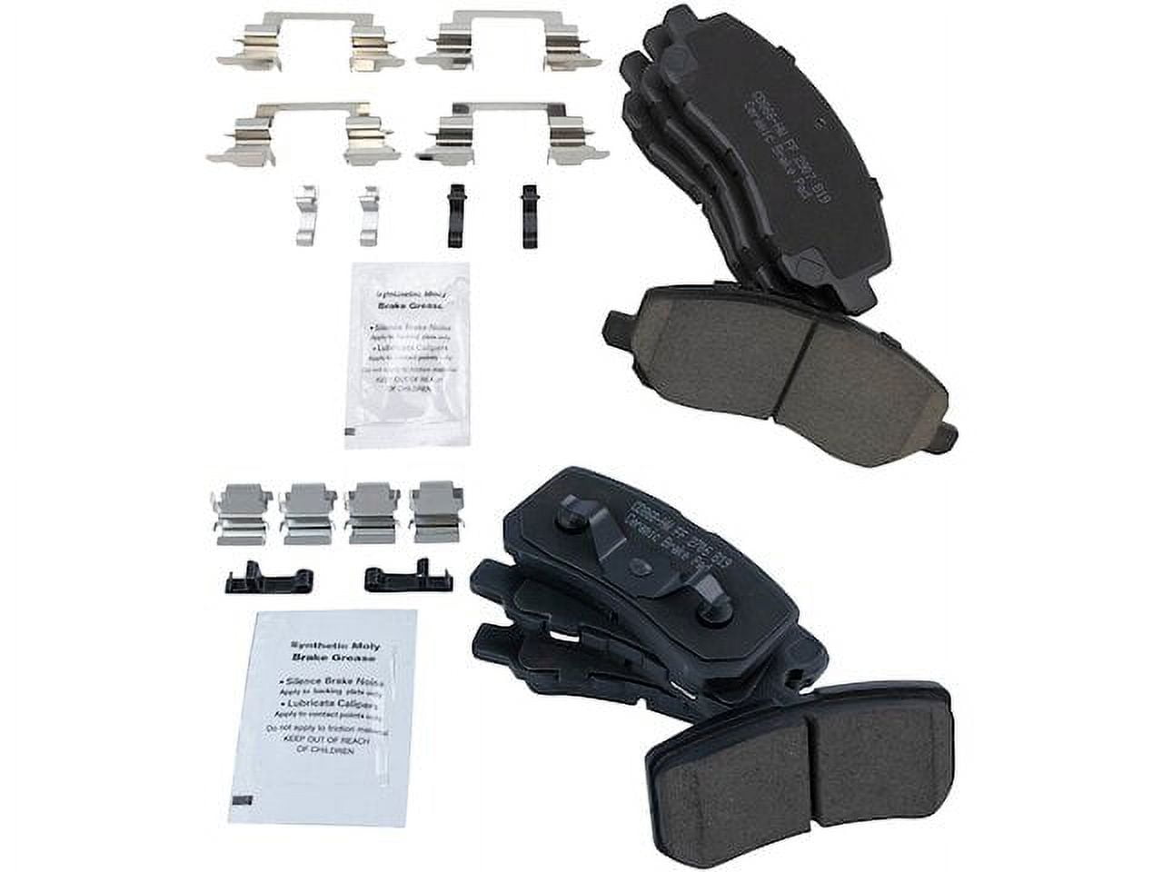 Brake Pad Set 2 Piece - Compatible with 2007 - 2017 Jeep Compass 2008 ...