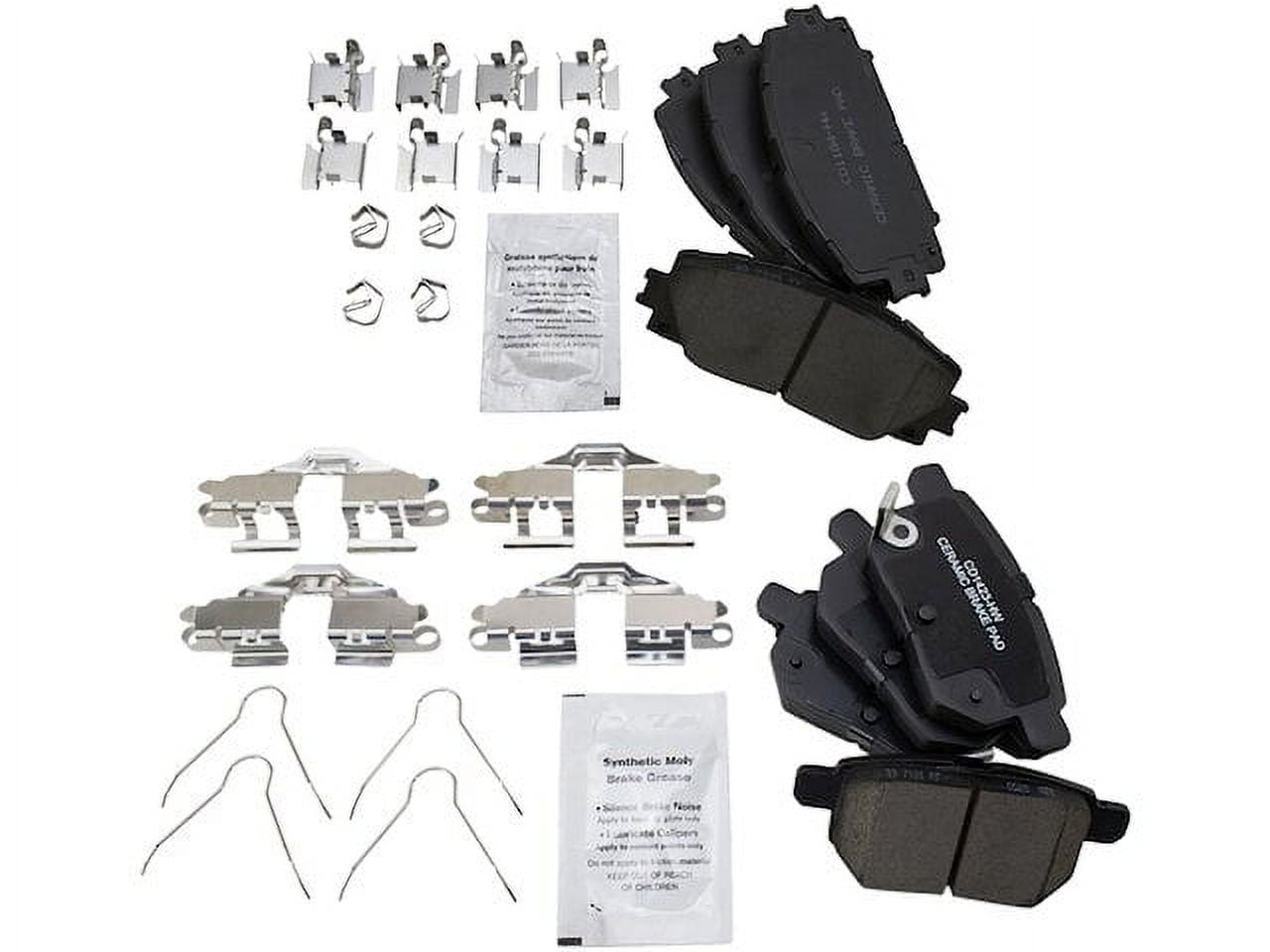 Brake Pad Set 2 Piece - Compatible with 2010 - 2018 Toyota Prius 2011 2012 2013 2014 2015 2016 ...