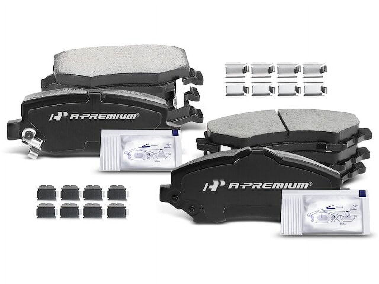 Brake Pad Set 8 - Compatible with 2007 - 2011 Dodge Nitro 2008 2009 ...