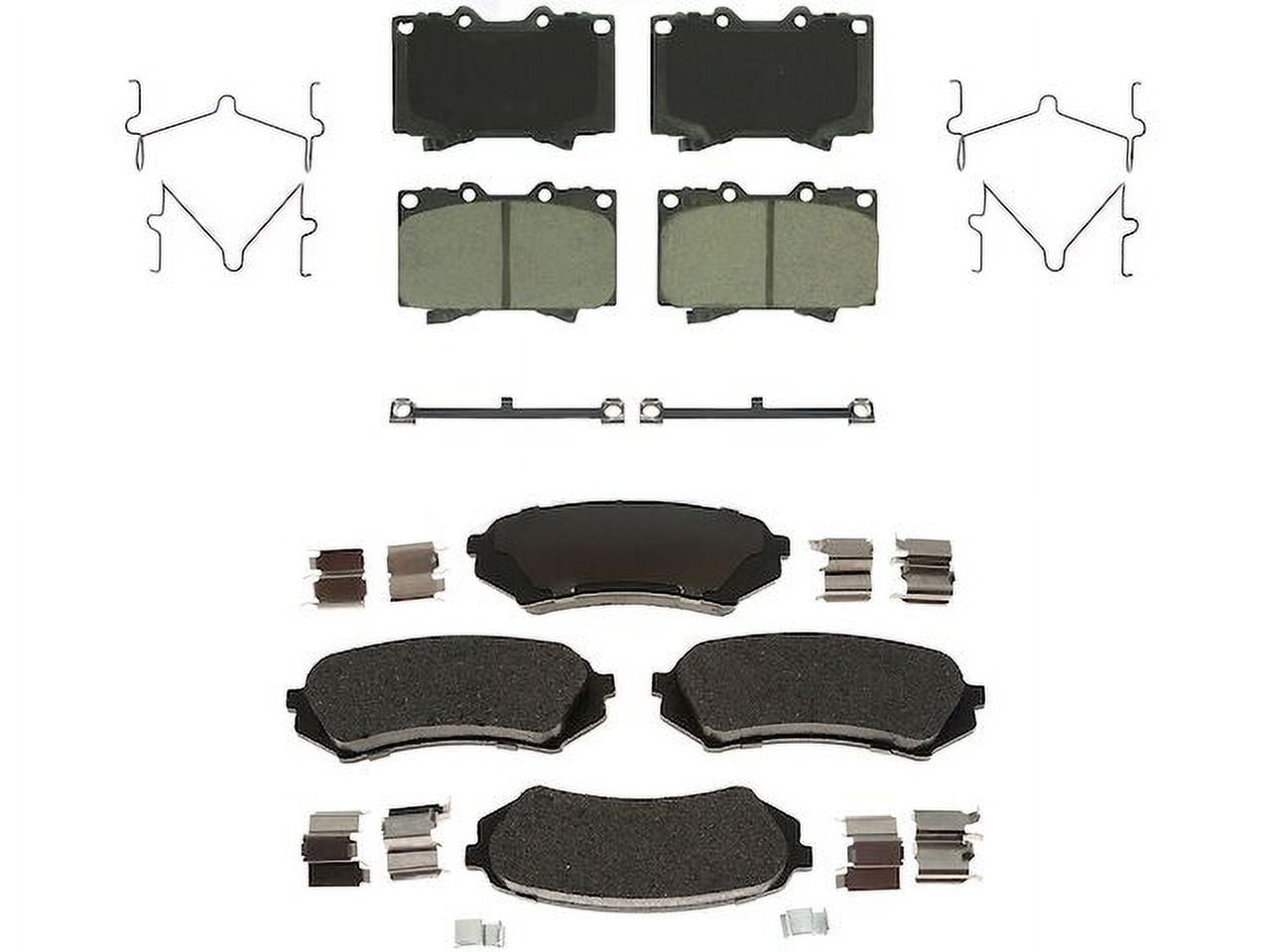 Brake Pad Set - Compatible with 1998 - 2007 LX470 Base 1999 2000 2001 ...