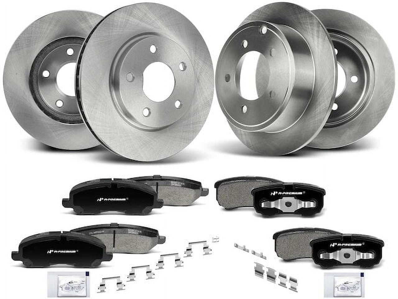 Brake Pad and Rotor Kit 12 - Compatible with 2008 - 2016 Mitsubishi ...