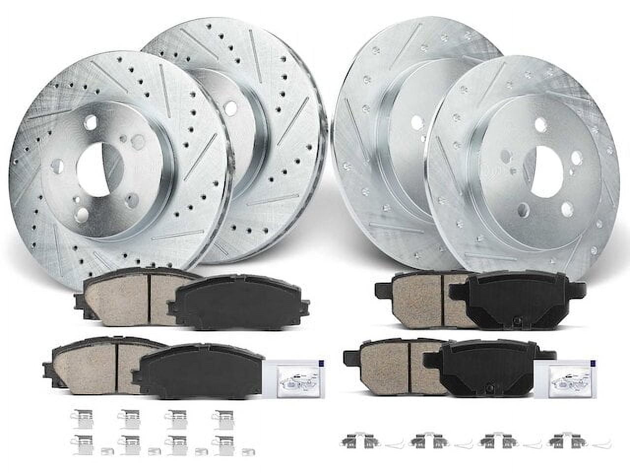 Brake Pad and Rotor Kit 12 - Compatible with 2012 - 2015 Toyota Prius ...