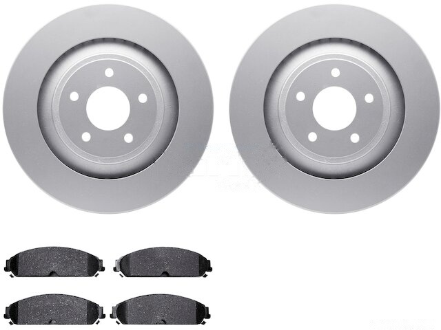 Brake Pad and Rotor Kit Front for 2008-2009 Dodge Caliber (PG-391202 ...
