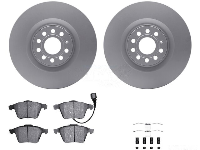 Brake Pad and Rotor Kit Front for 2009-2010 Volkswagen Passat CC (PG ...