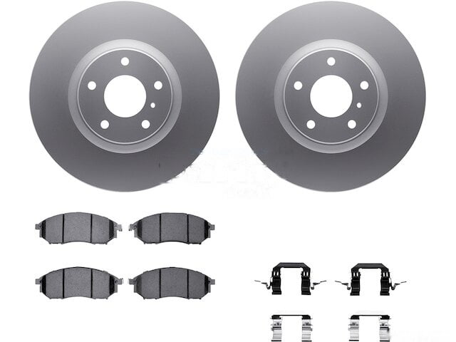 Brake Pad and Rotor Kit Front for 2009-2013 Infiniti G37 - Walmart.com