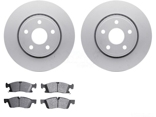 Brake Pad and Rotor Kit Front for 2011-2020 Dodge Durango - Walmart.com