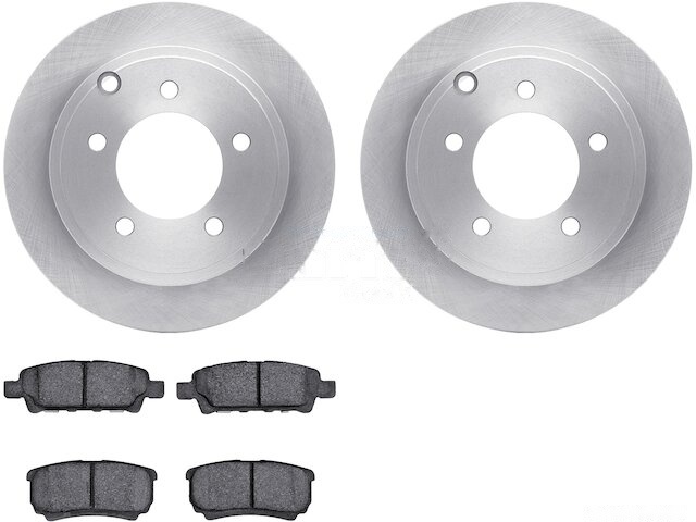 Brake Pad and Rotor Kit Rear for 2007-2012 Dodge Caliber (PG-425729 ...