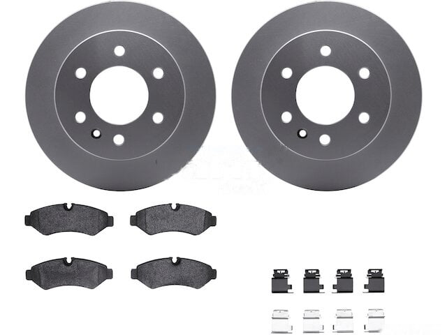 Brake Pad and Rotor Kit Rear for 2019-2021 Freightliner Sprinter 2500 ...