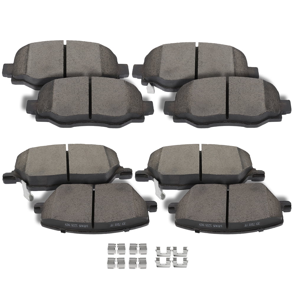Brake Pads,ECCPP 8pcs Ceramic Disc Brake Kits fit for 2016-2018 for ...