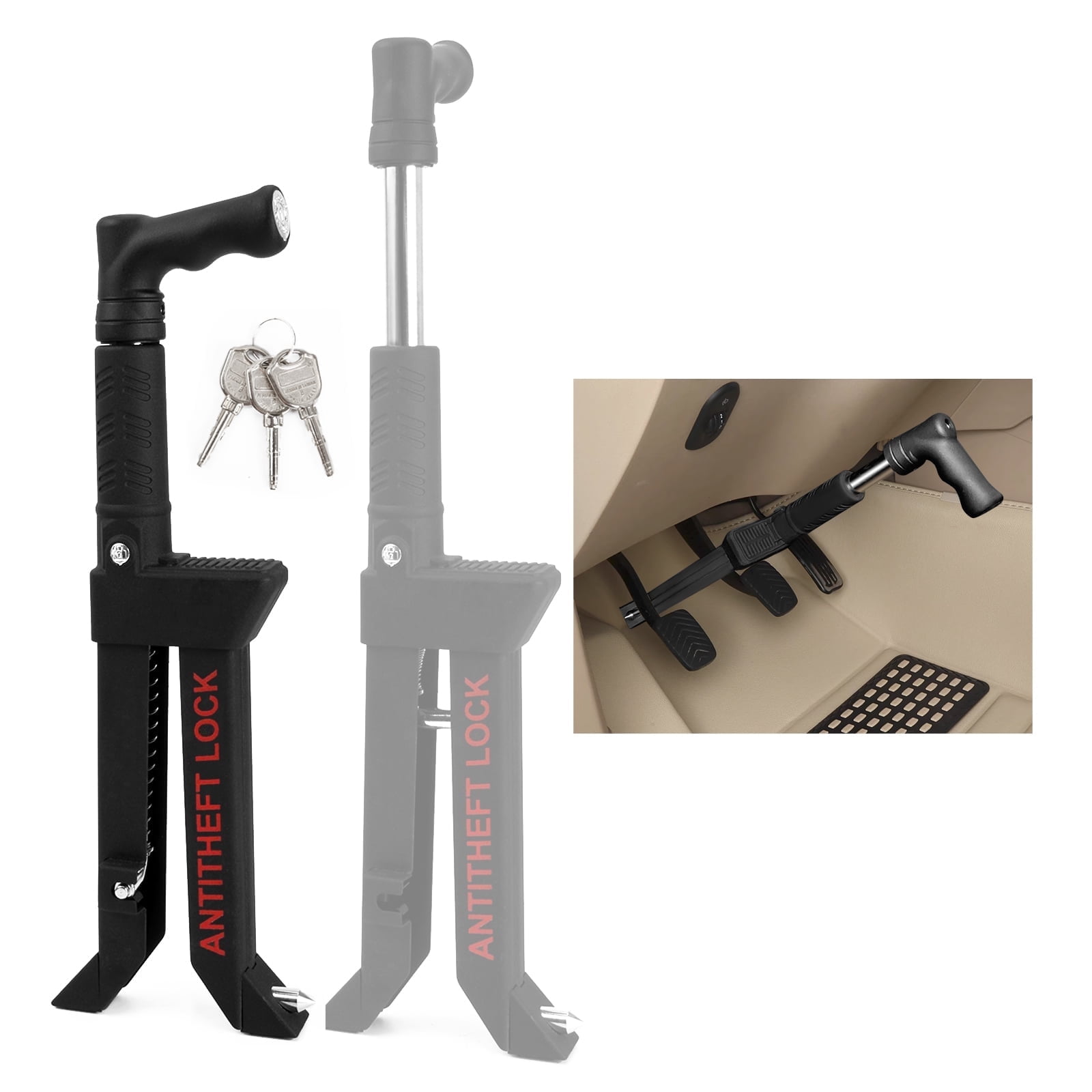 Brake Pedal Lock for Cars, Clutch Brake Lock, Anti-Theft Device ...