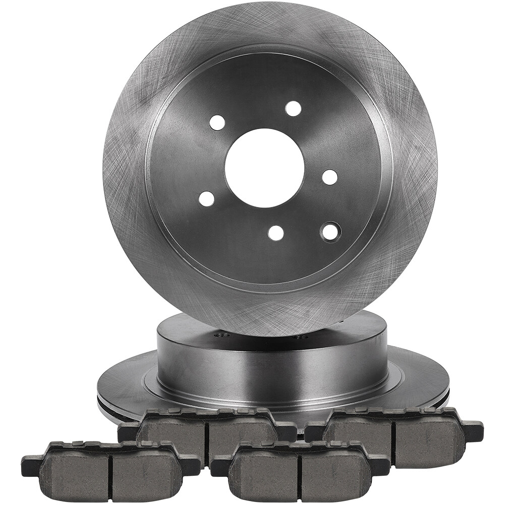 Brake Rotor and Pad SCITOO Rear Brakes Rotors and Ceramic Brake Pads fit for Infiniti FX35 FX37 ...