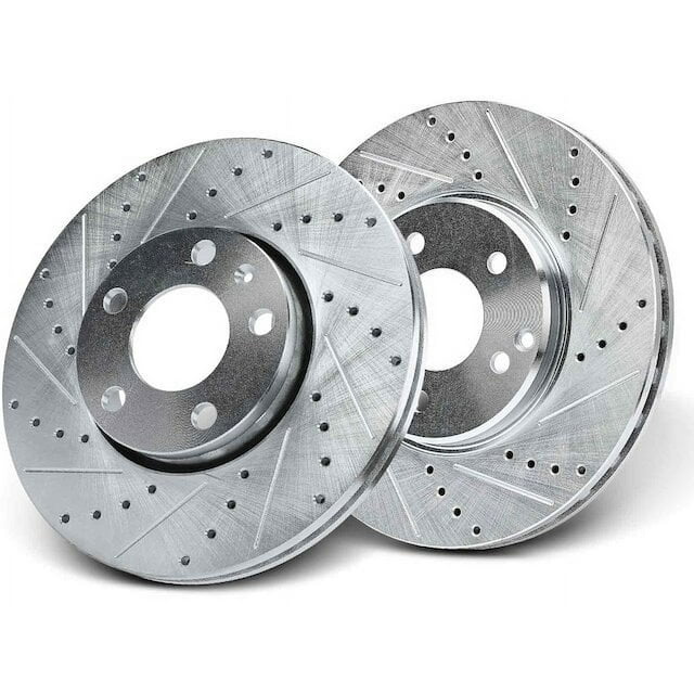 Brake Rotor Set 2 - Compatible with 1998 - 2005 Mercedes-Benz CLK320 ...