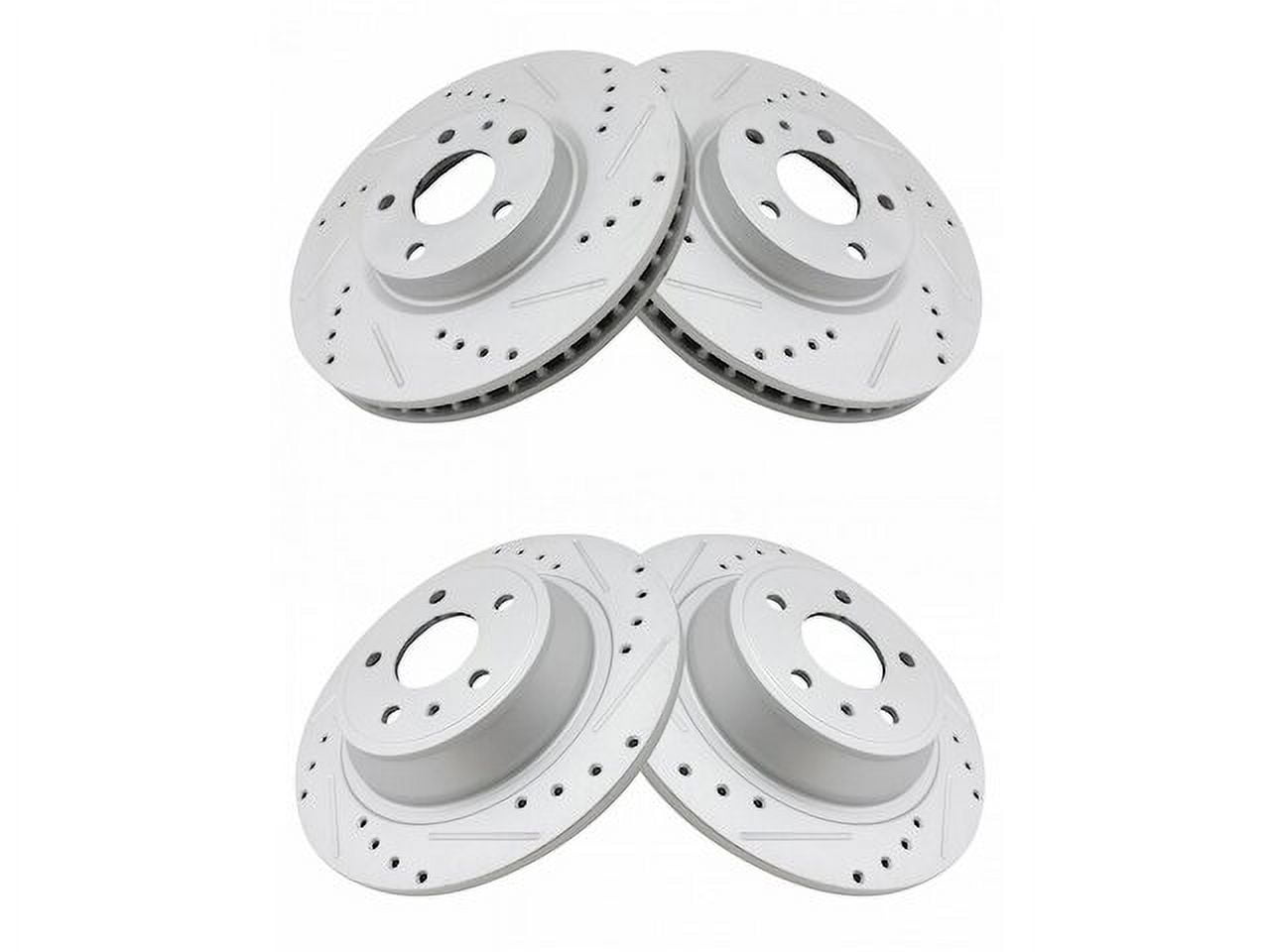 Brake Rotor Set 4 Piece - Compatible with 2013 - 2020 Ford Fusion 2014 ...