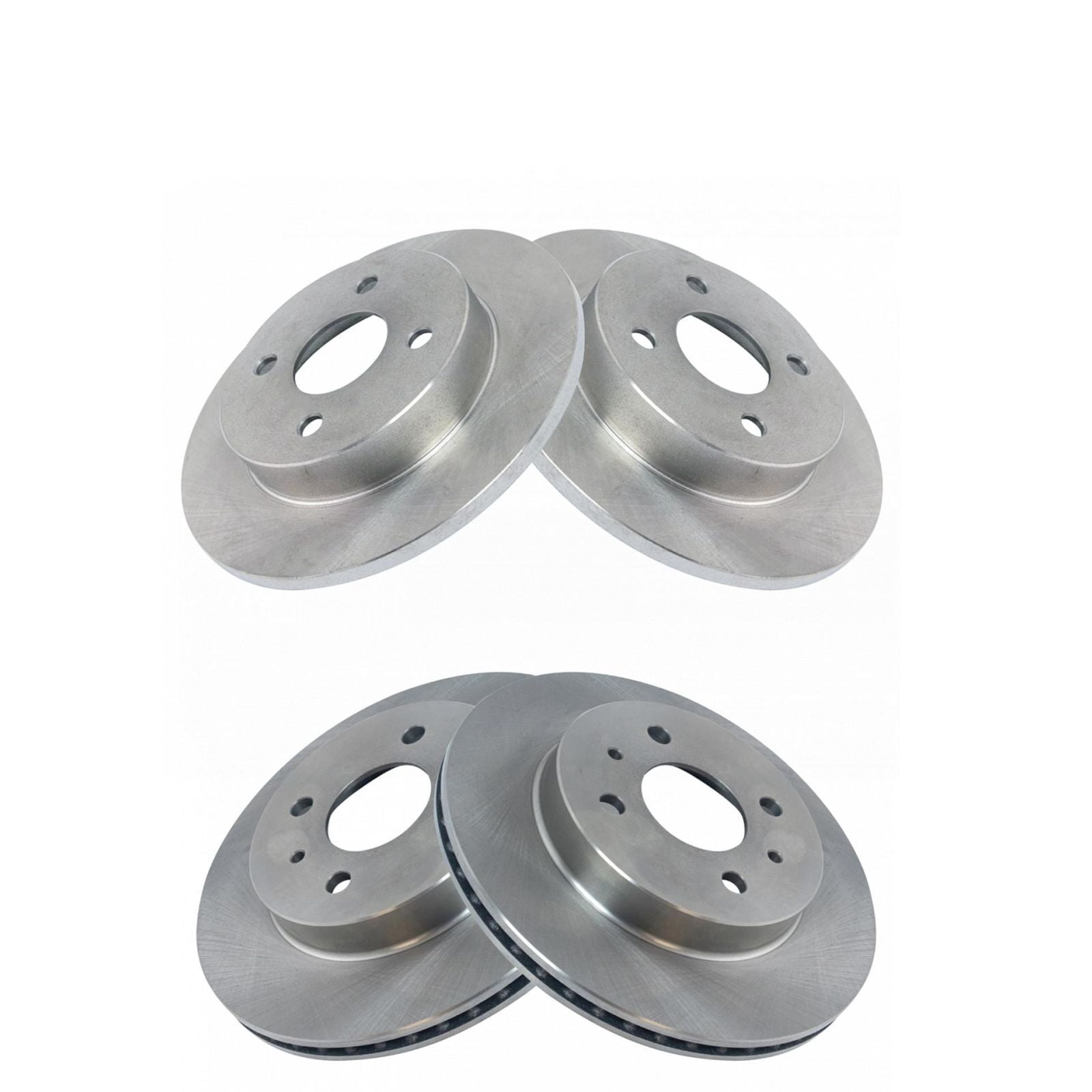 Brake Rotor Set - 4pc for 1991-1998 for Saturn SC & SL Series (inkl ...