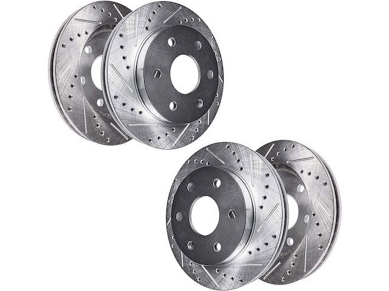 Brake Rotor Set - Compatible with 1999 - 2006 GMC Sierra 1500 Extended ...