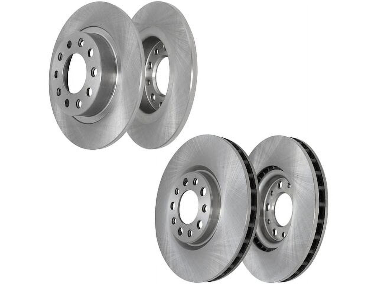Brake Rotor Set - Compatible with 2009 - 2011 Volkswagen Eos 2010 ...