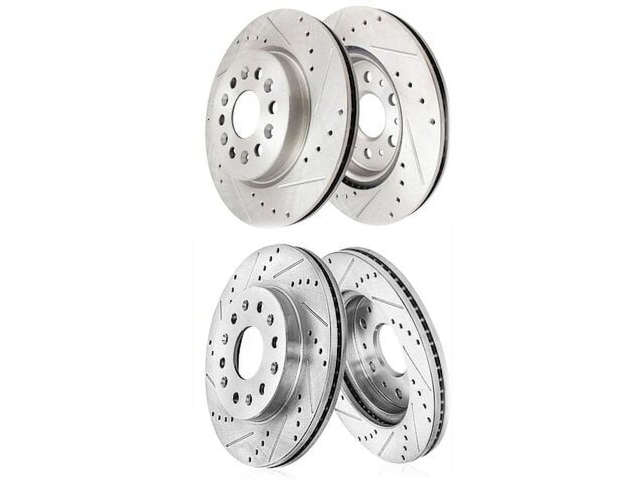 Brake Rotor Set - Compatible with 2018 - 2023 Chevy Traverse 2019 2020 ...