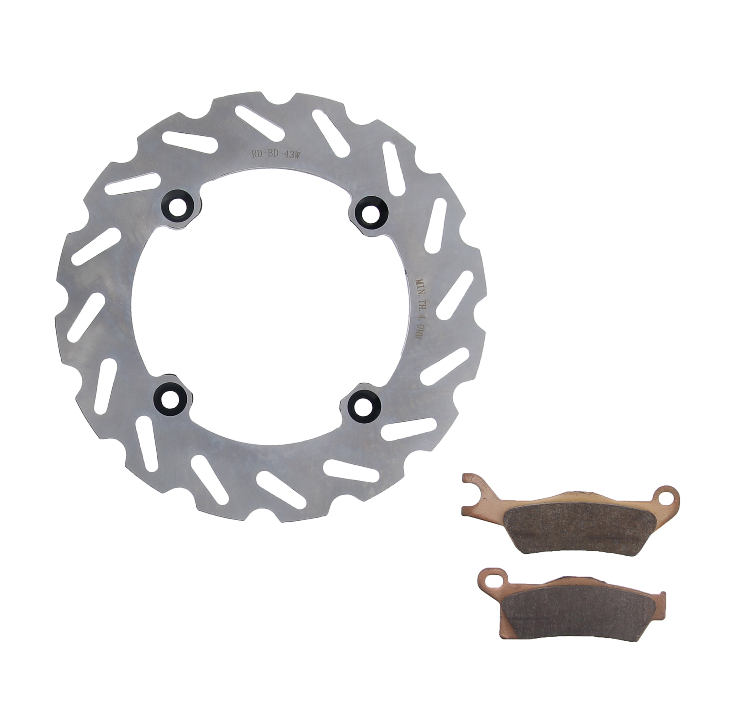 Brake Rotor and MudRat Pads fit Can-Am Renegade 1000 XMR 2020-2022 Rear RipTide - Walmart.com