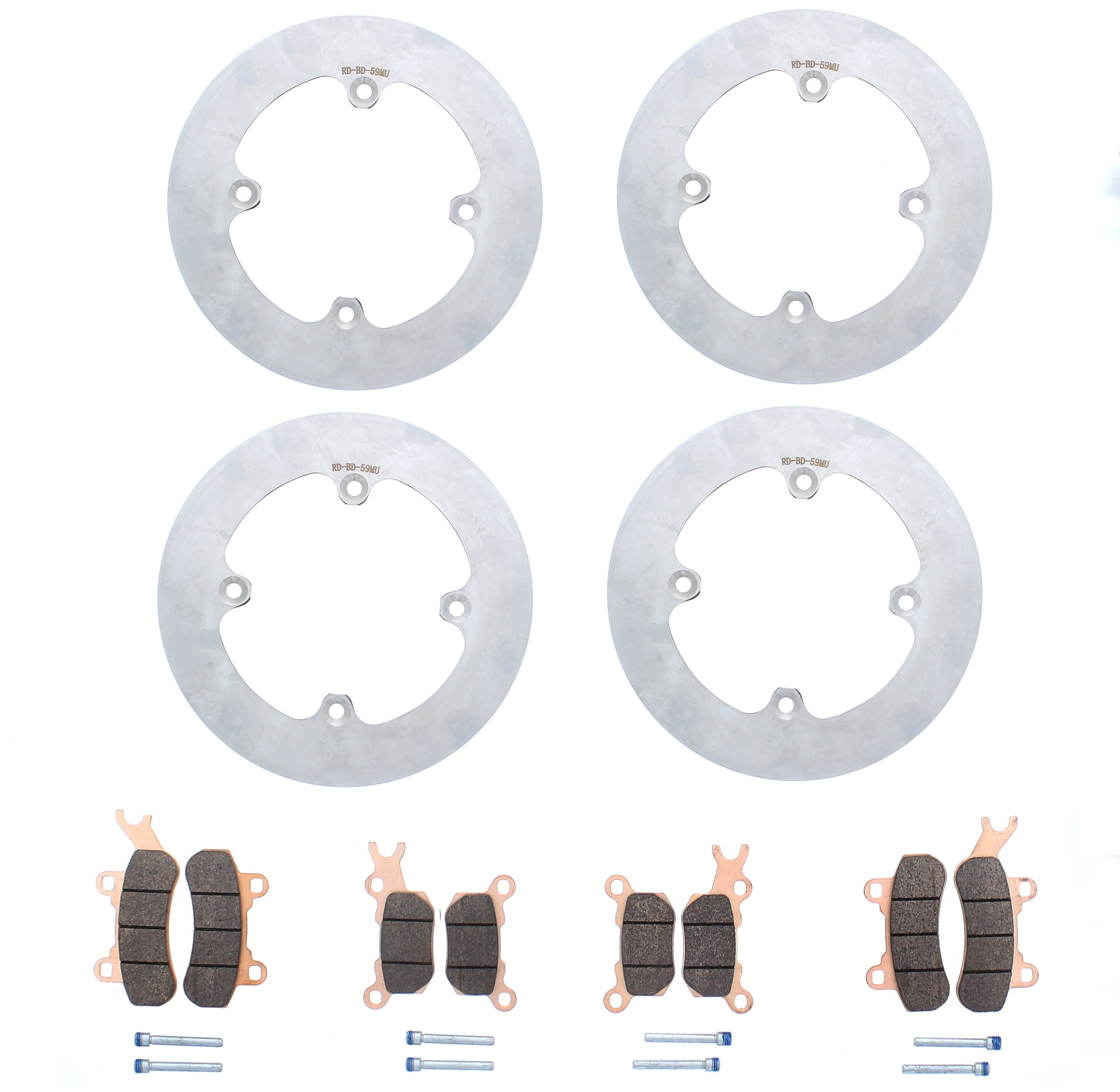 Brake Rotors & Brake Pads fit Can-Am Defender HD9 XT 2022 Front & Rear ...