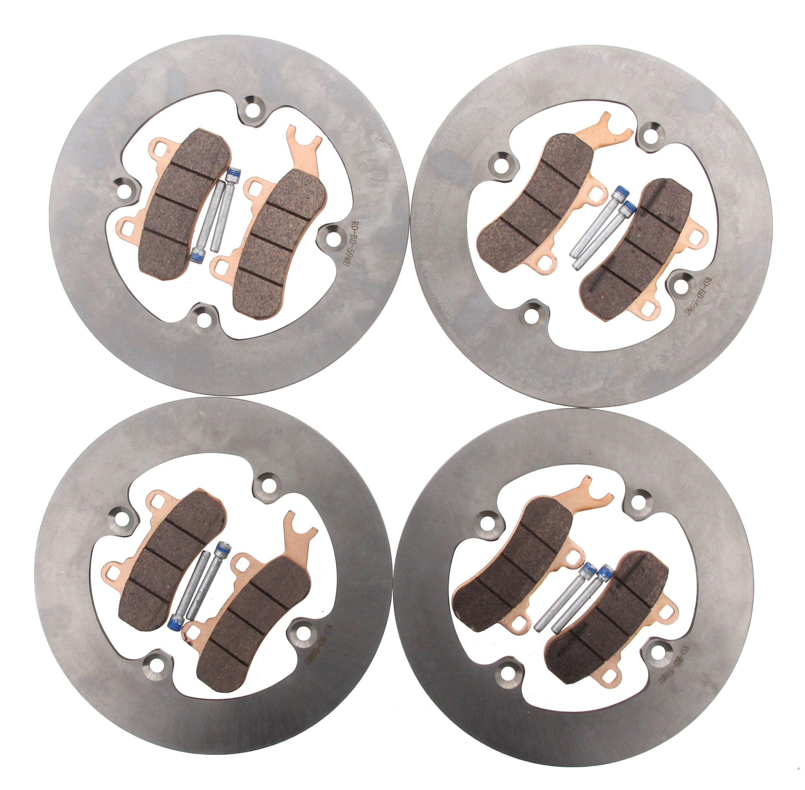 Brake Rotors & Pads fit Can-Am Commander MAX 1000R 2022 2023 Front ...