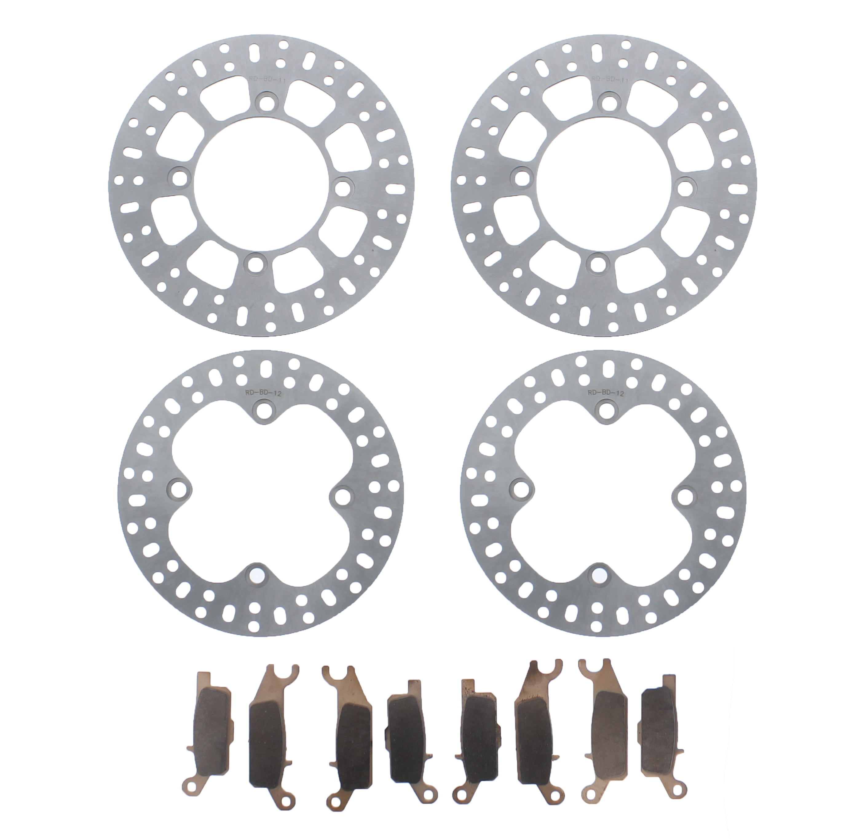 Brake Rotors & Pads fit Yamaha 700 Grizzly YFM700 2007-2025 Front ...