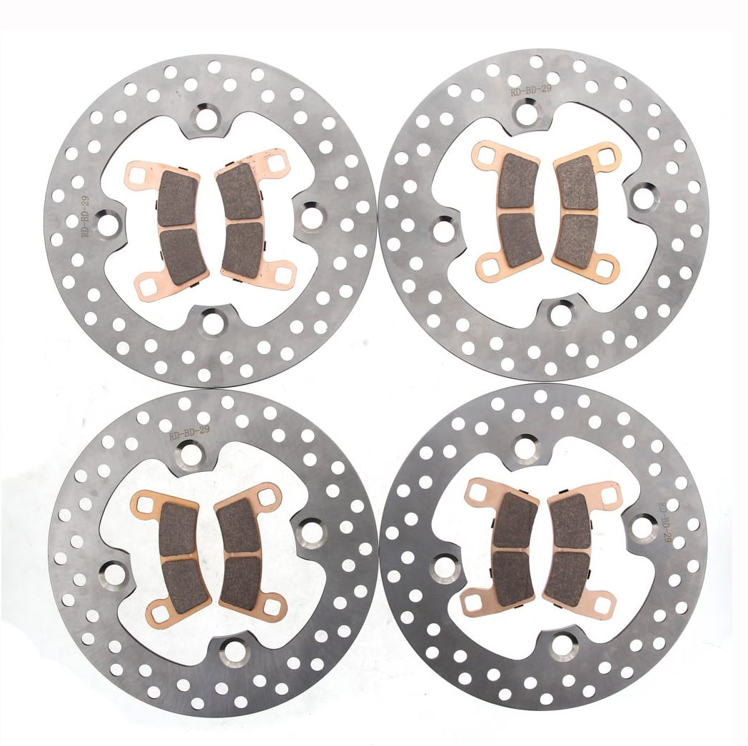 Brake Rotors and Brake Pads for Polaris RZR 900 Trail 2016 Front and ...