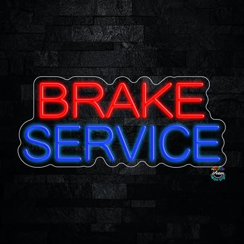 Brake Service LED Neon Sign 23"L x 10"H #32099 - Walmart.com