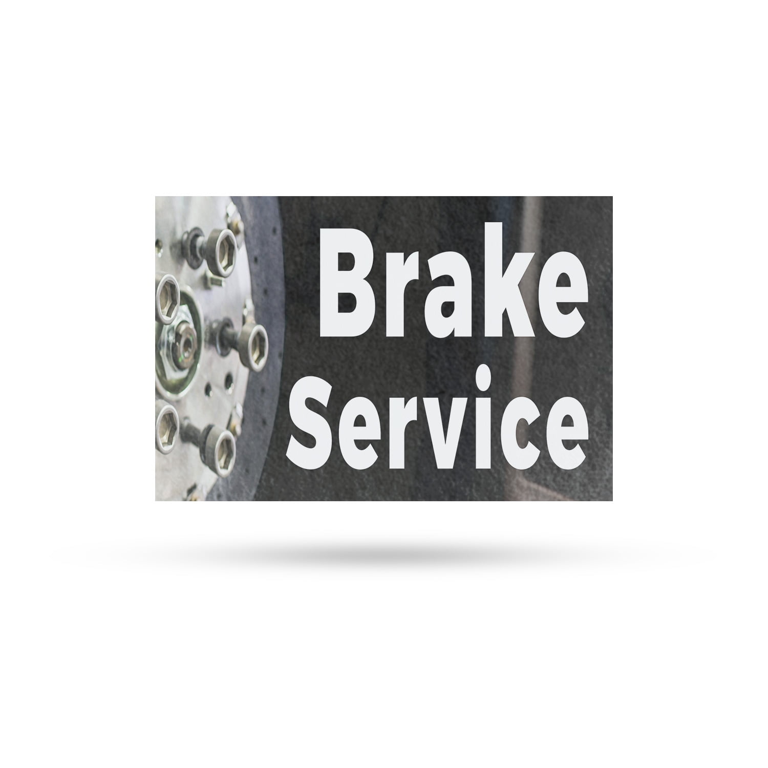 Brake Service Vinyl Decal 18 Inch x 24 Inch Weatherproof Heavy-Duty ...