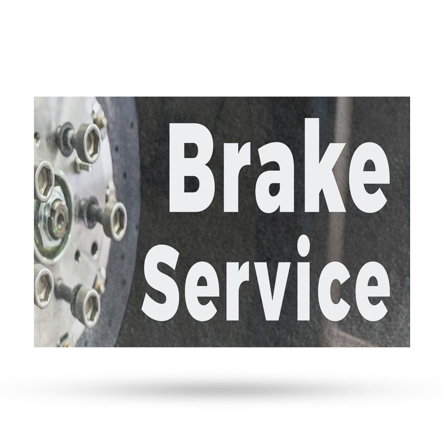 Brake Service Vinyl Decal 24 Inch x 36 Inch Weatherproof Heavy-Duty ...