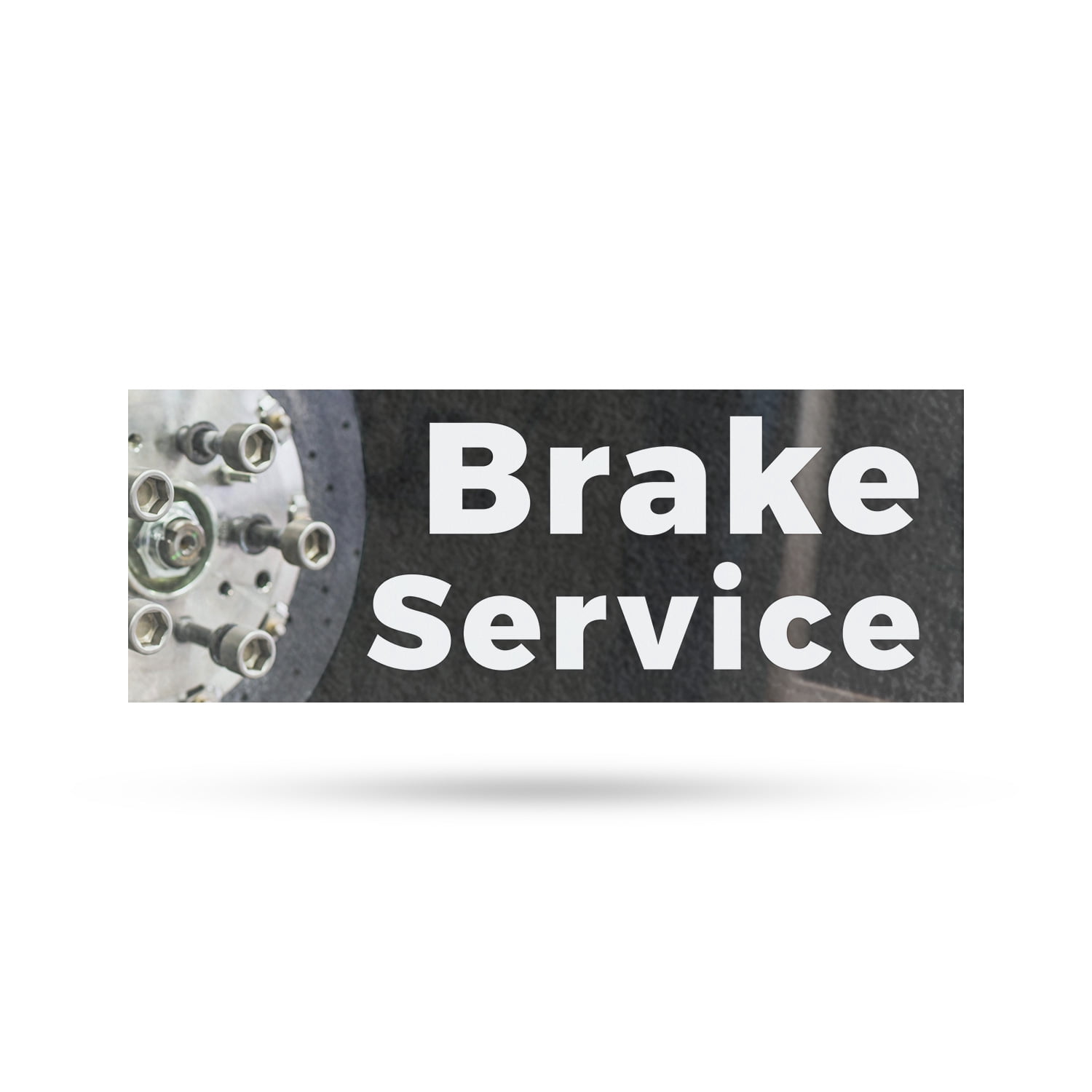 Brake Service Vinyl Decal 24 Inch x 9 Inch Weatherproof Heavy-Duty ...