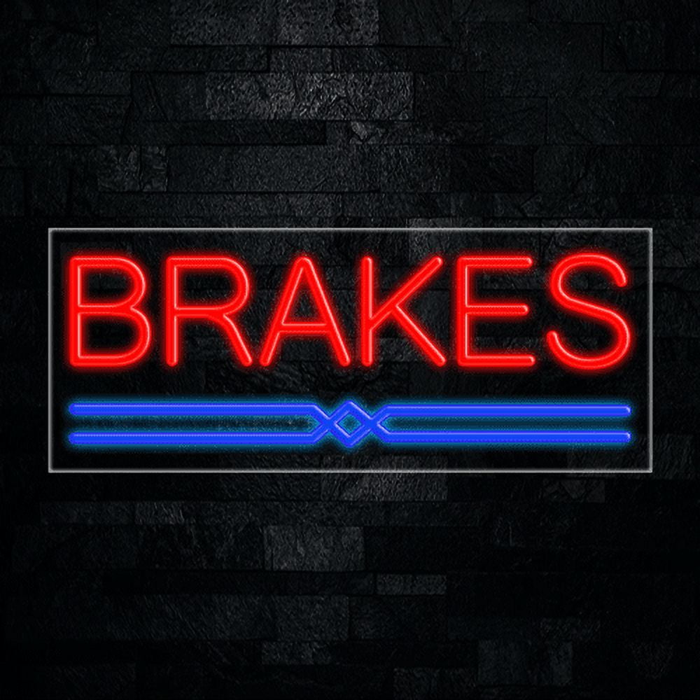 Brakes-LED Neon Sign 30"L x 12"H #30515 - Walmart.com