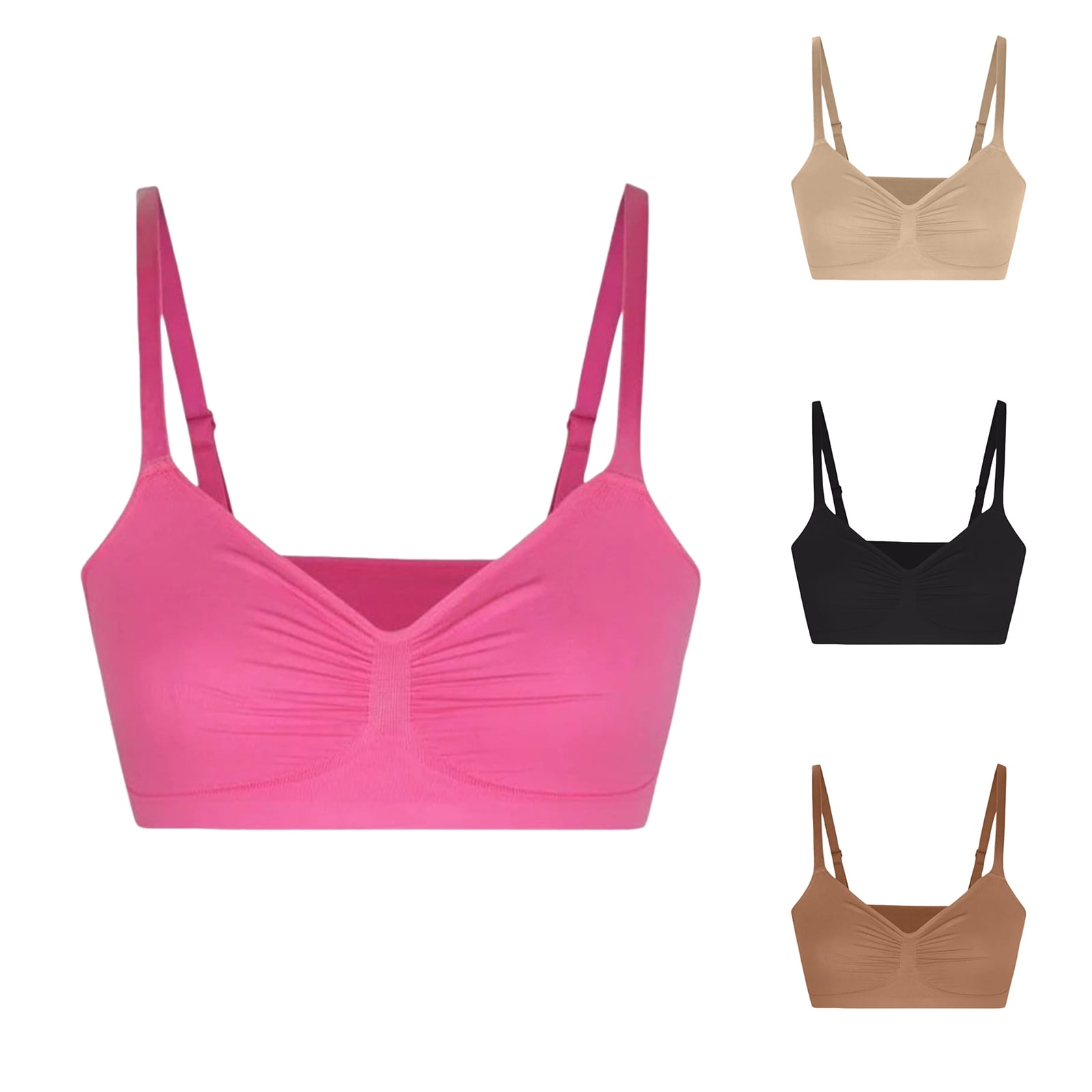 Bralettes for Women with Support Full Coverage Wireless Minimizer Bras ...