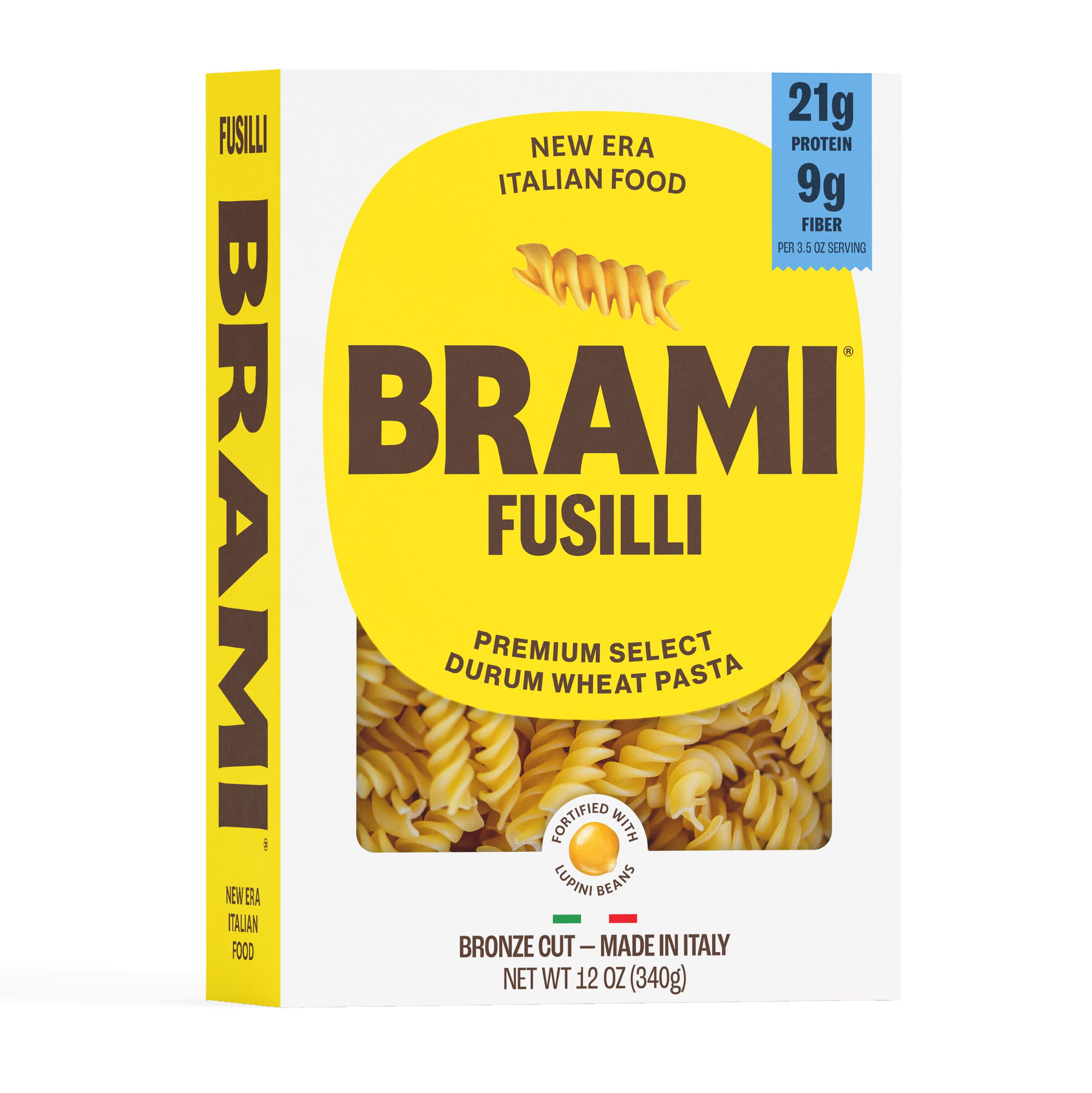 (4 pack) Brami Fusilli Italian Protein Pasta, Lower Carb, High Fiber ...
