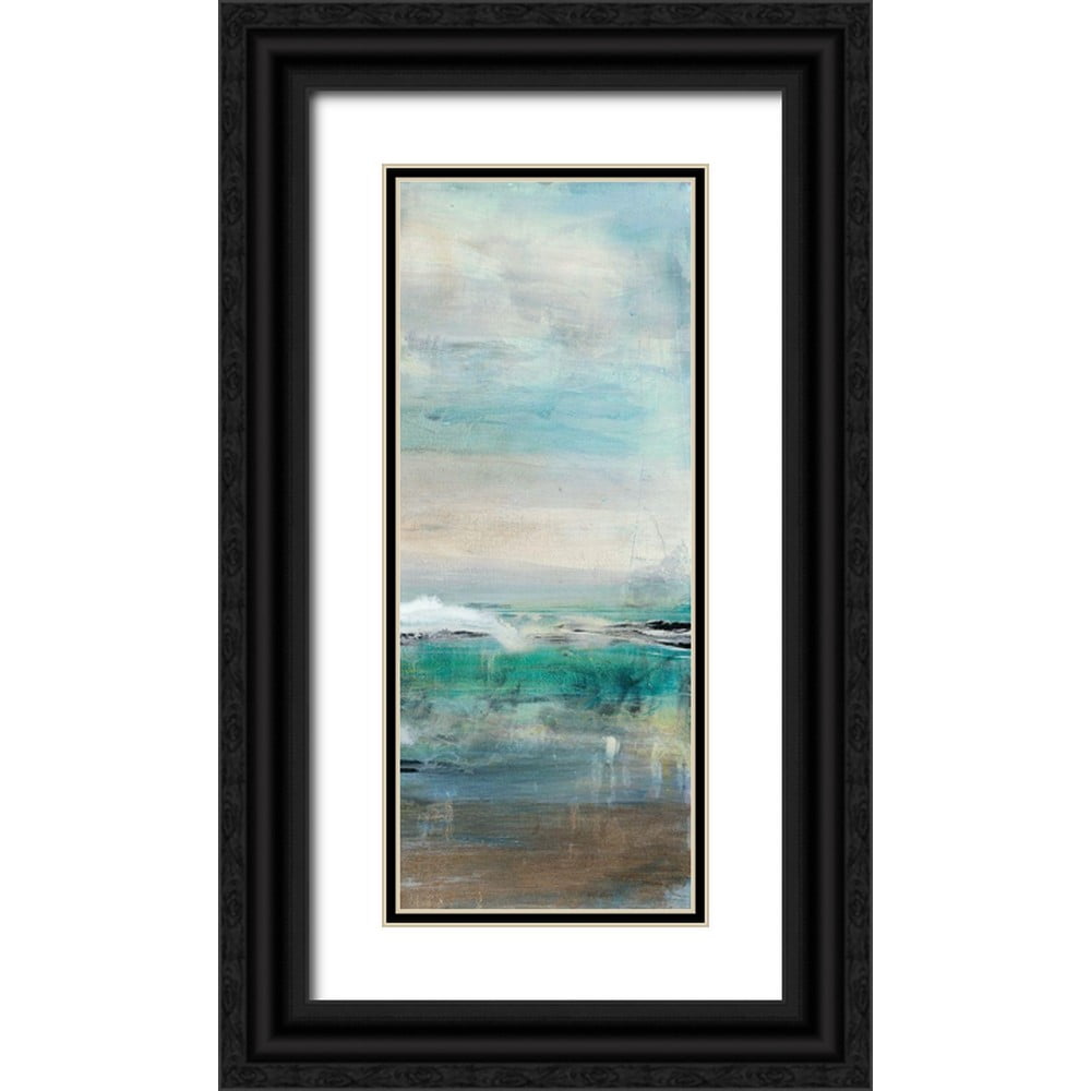 Bramma, Lila 10x18 Black Ornate Wood Framed with Double Matting Museum ...