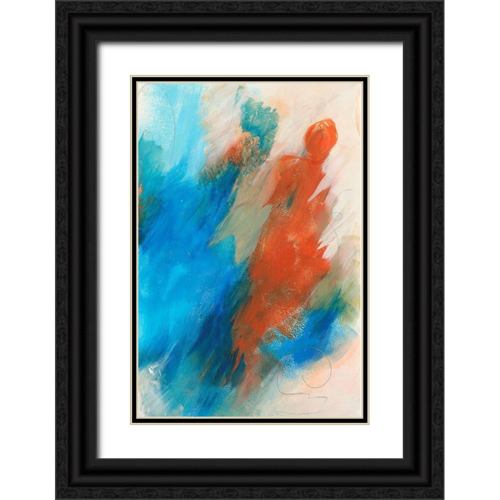 Bramma, Lila 11x14 Black Ornate Wood Framed with Double Matting Museum Art Print Titled - Fire ...