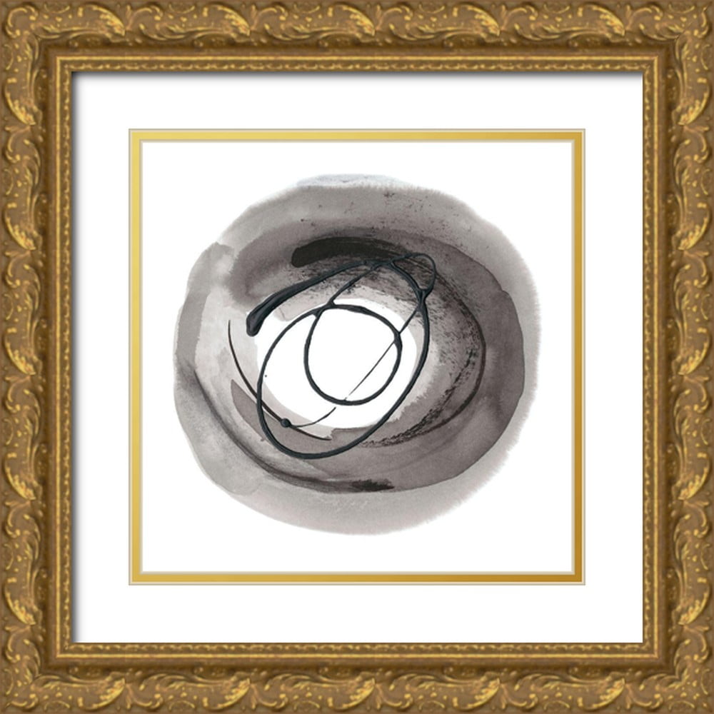 Bramma, Lila 12x12 Gold Ornate Wood Framed with Double Matting Museum ...