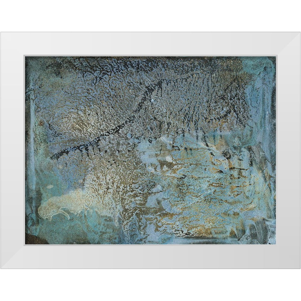 Bramma, Lila 14x12 White Modern Wood Framed Museum Art Print Titled ...